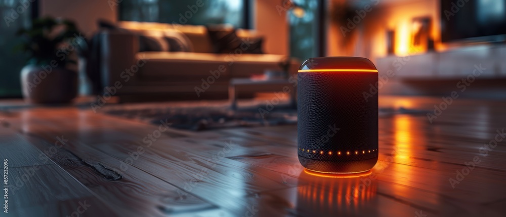 AI-powered personal assistant device, illustrating smart home ...
