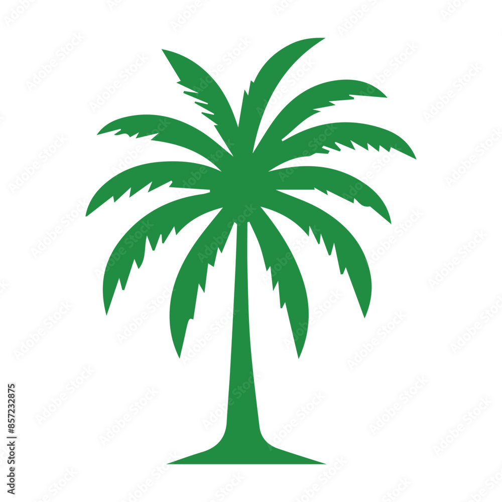 Palm Tree Vector Silhouettes: Tropical Beach Designs Stock Vector ...