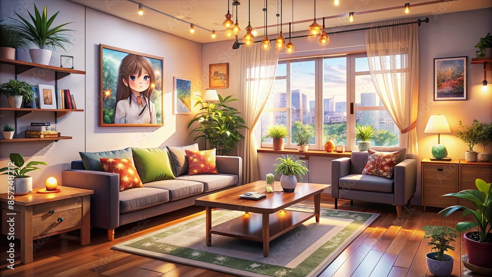 Cozy anime-themed living room where every corner tells a story ...