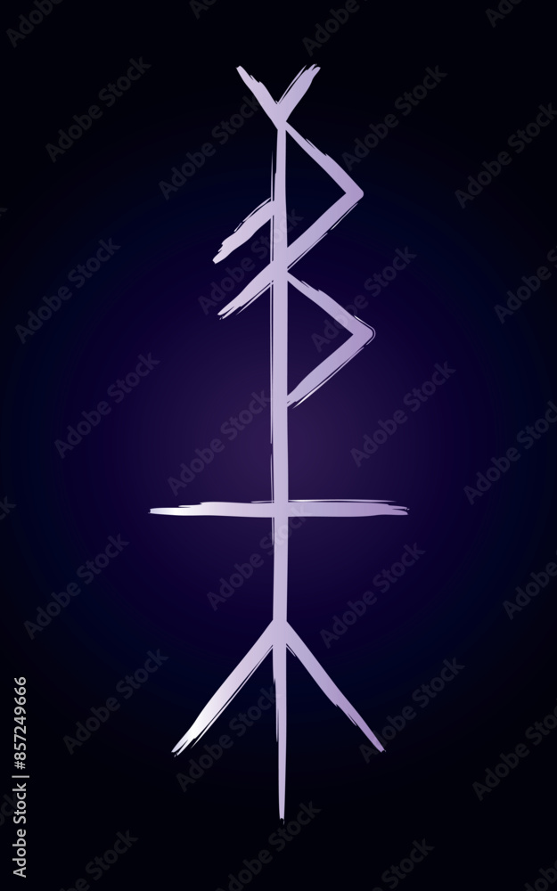 Full editable collection of norse symbols as goddess, witch, skadi, hel ...