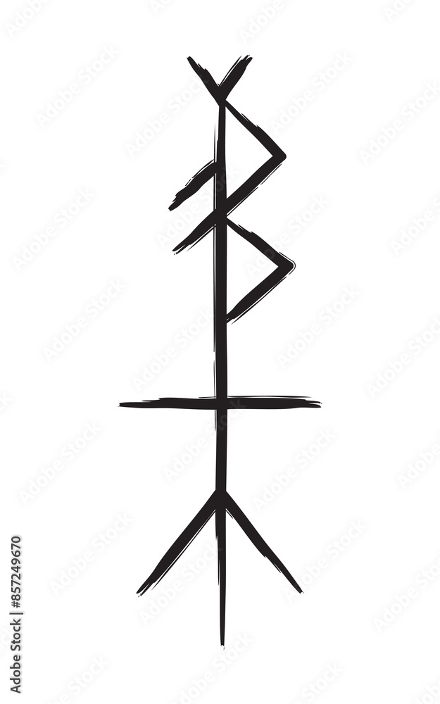 Full editable collection of norse symbols as goddess, witch, skadi, hel ...