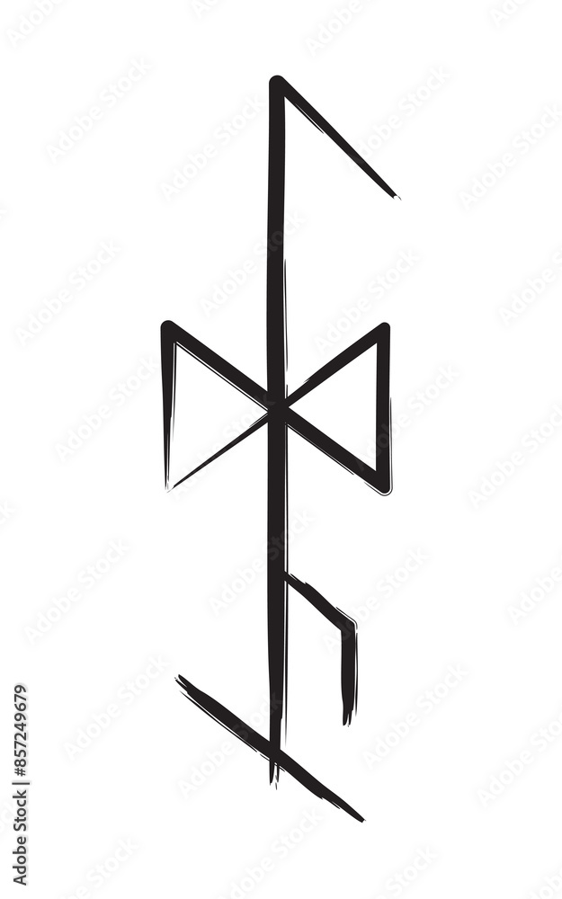 Full editable collection of norse symbols as goddess, witch, skadi, hel ...