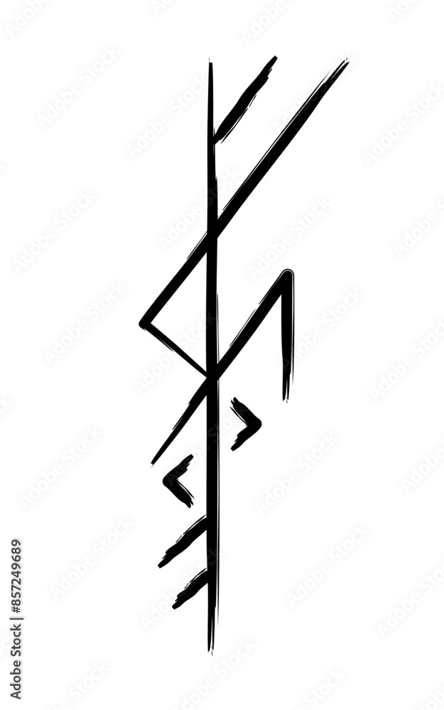 Full editable collection of norse symbols as goddess, witch, skadi, hel ...