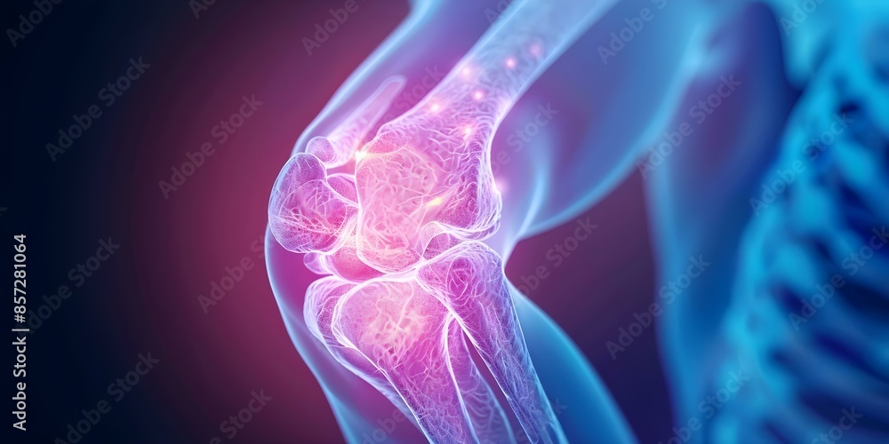 Detailed medical illustration of human elbow joint anatomy in high ...