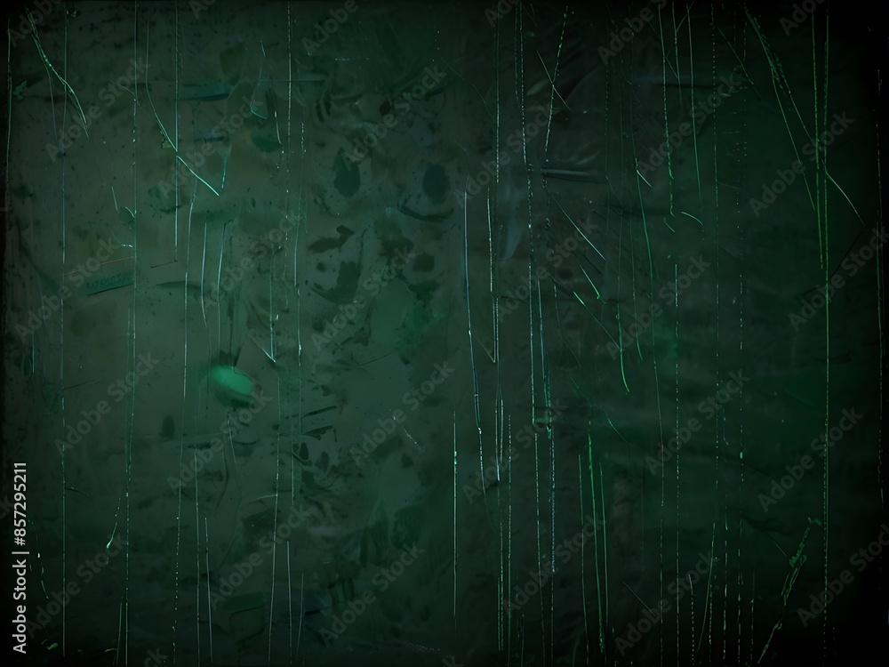 Vintage film effect with noise, scratches, dust grain, and a green ...