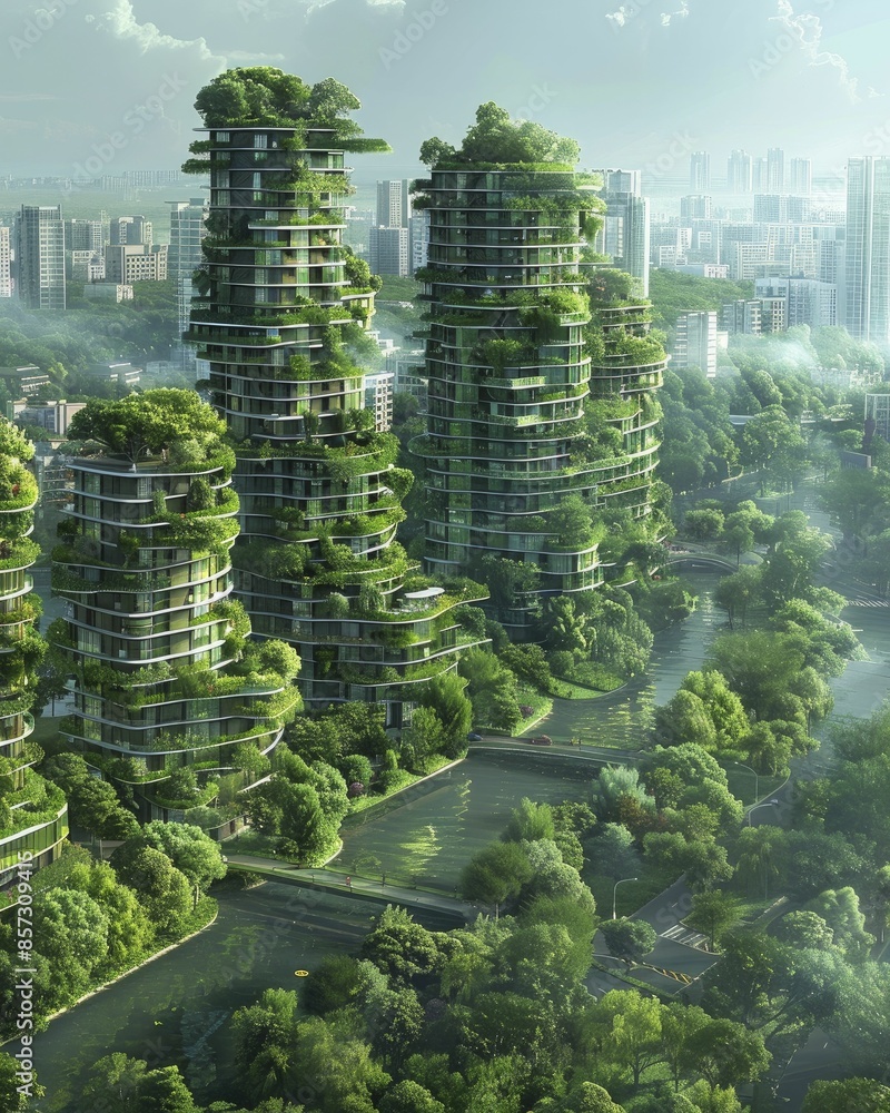 Sustainable city planning integrating eco-friendly practices to create ...