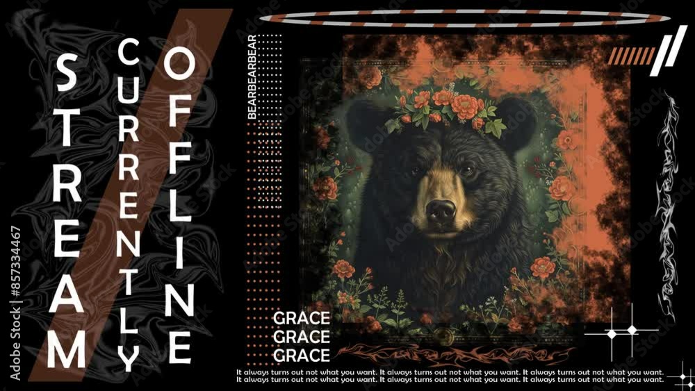Animated Twitch Screens Cute Neon for Stream Offline Media background ...