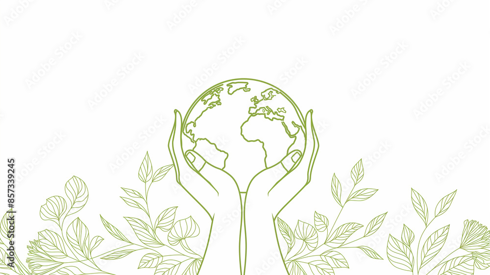 Save the planet concept. Human hands holding Earth. World environment ...