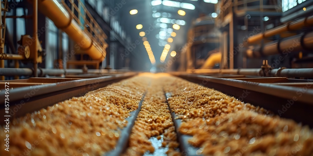 Explore inside a sugar factory during the milling process of sugar ...