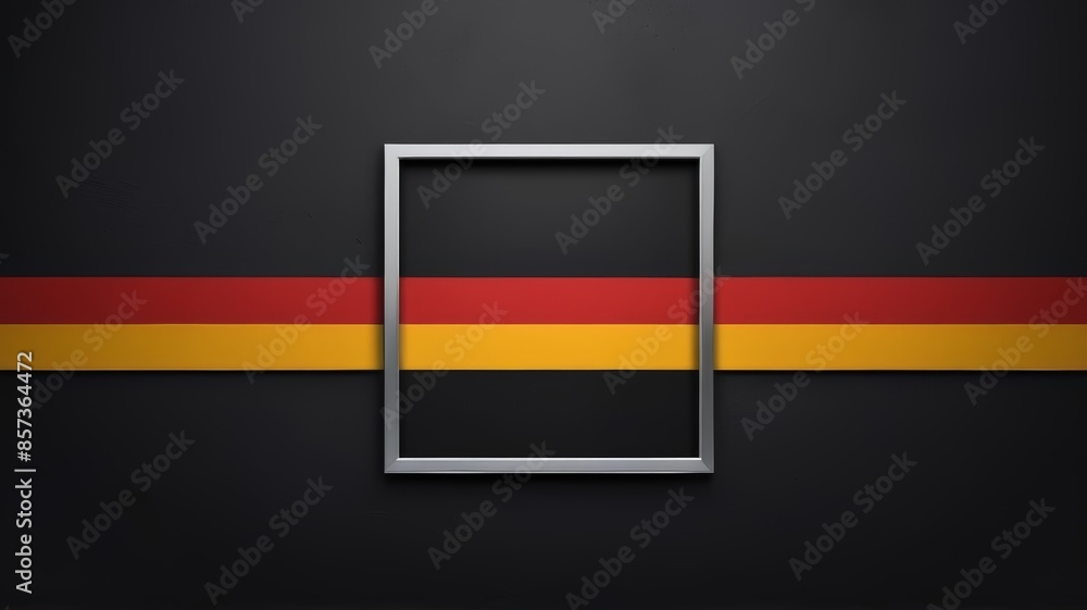 frame with German flag color concept, suitable for use as a banner ...
