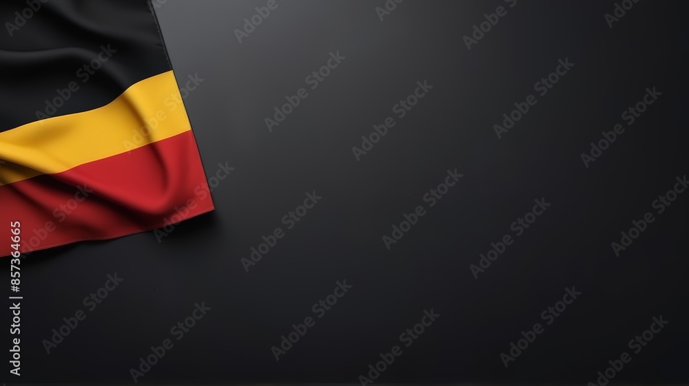 frame with German flag color concept, suitable for use as a banner ...
