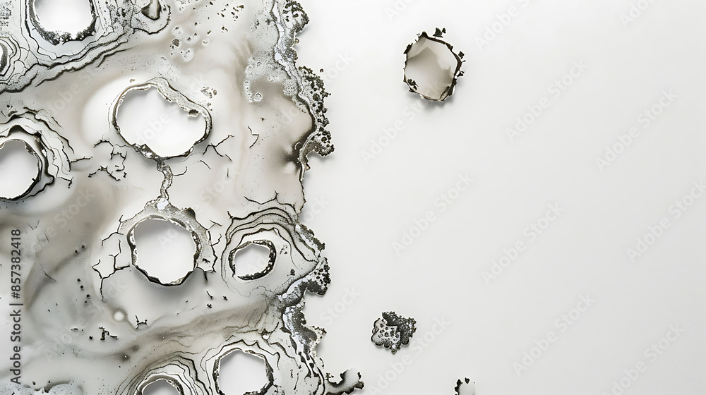 "Abundance of Burnt Holes in Various Textures and Materials, Conceptual ...