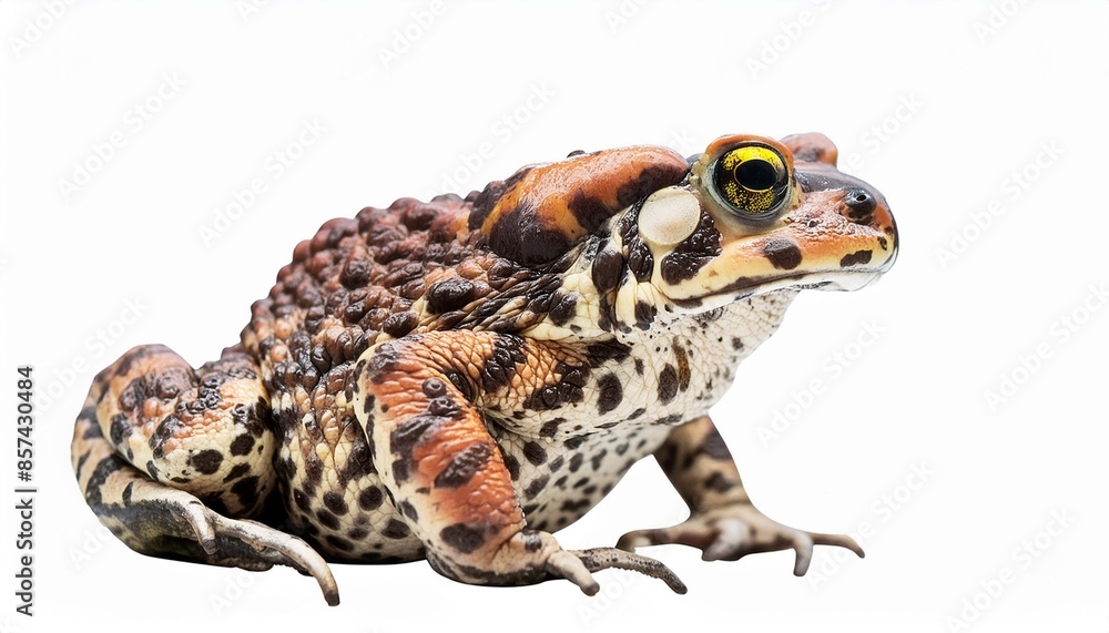 bufo alvarius aka colorado river toad sitting side ways looking ahead ...