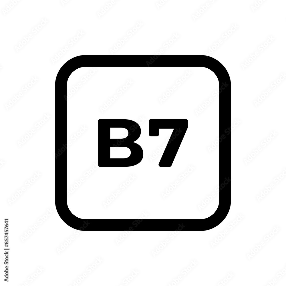 Marking of diesel fuel types: B7 graphic design. Diesel type of fuel ...