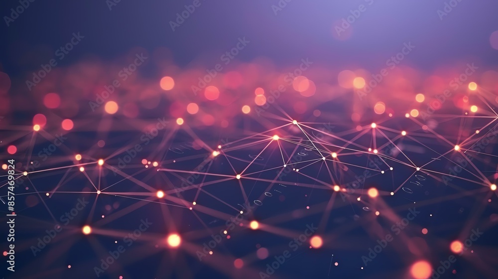 A beautiful plexus background with a glowing orange hue. Perfect for a ...