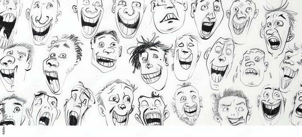 Emotional Portraits: A Collection of Facial Expressions Showcasing a ...