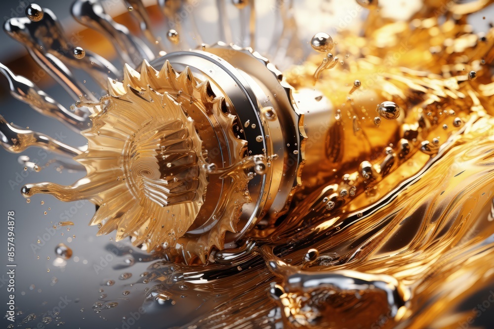Motor oil in the mechanism of a car engine: care for durability and ...
