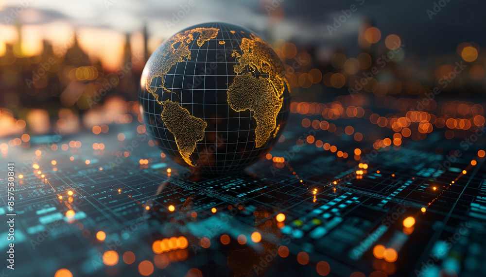 Global Data Analytics and Financial Visualization Stock Photo | Adobe Stock