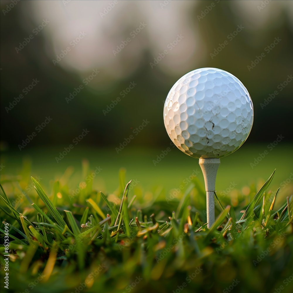 Focus Photography of Golf Ball on the Grass. Reference Picture of ...