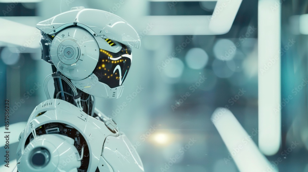 Using automation process to increase productivity. Industrial ...