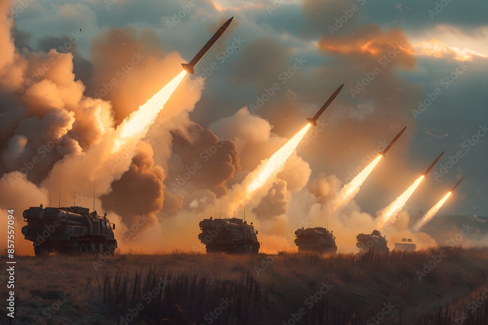 Photo An armored vehicle capable of launching military strategic ...