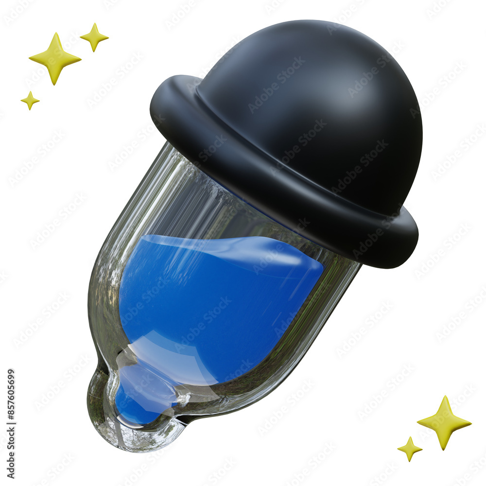 3D Icon of Color Picker Tools for Graphic Design. 3D Rendering. Color ...