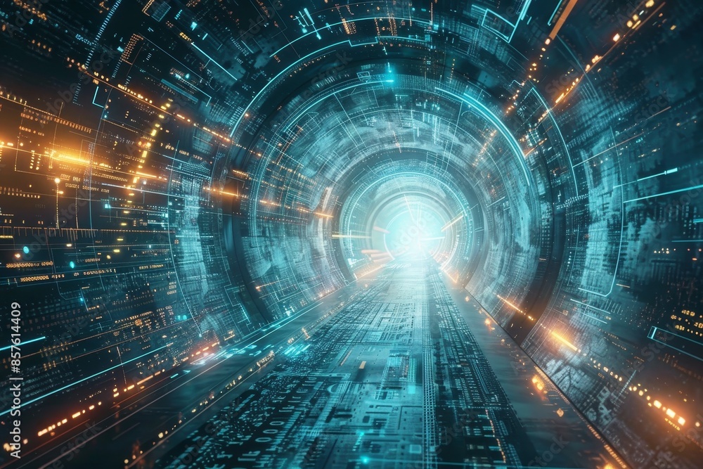 Visualizing teleportation portals: dynamic imagery of futuristic ...