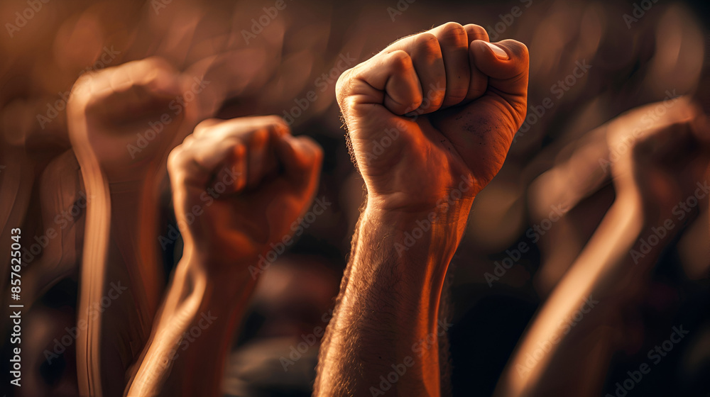 Foto de manos de persona luchando y protestando por su libertad y por ...