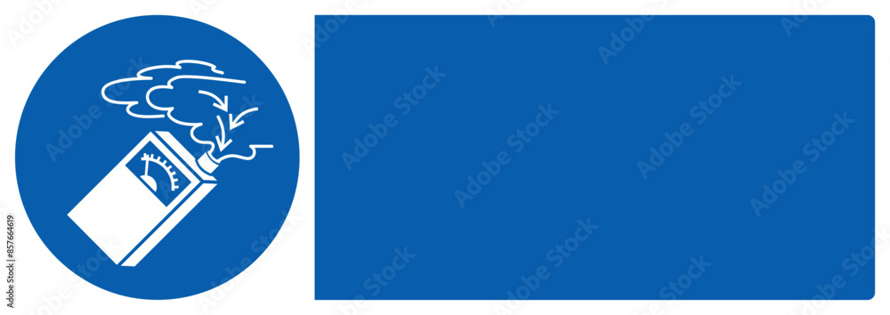 ISO mandatory safety signs_use gas detector your custom message here ...