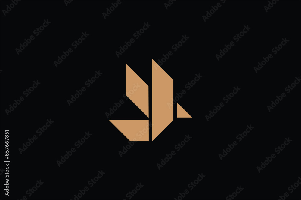 letter Y flying bird geometric logo, letter Y hawk bird flying logo ...