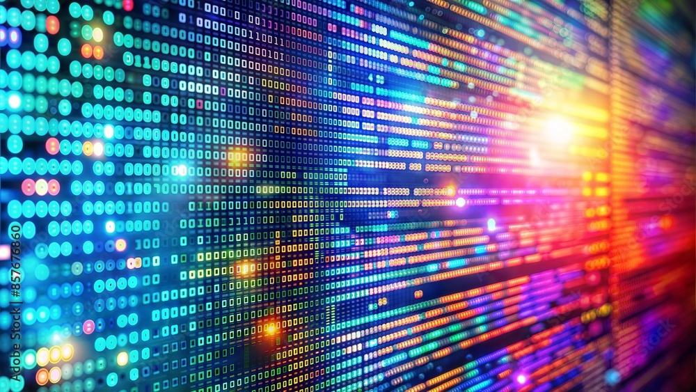 Coding Programming Source Code Screen Colorful Abstract Data Display Software Developer Web