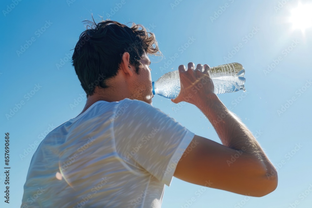 Heat wave, construction workers in hot weather,hot weather shines a ...