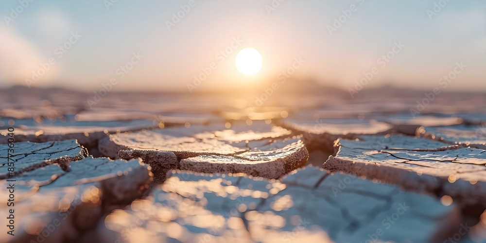 Cracked earth symbolizes droughts impact on vulnerable communities and ...