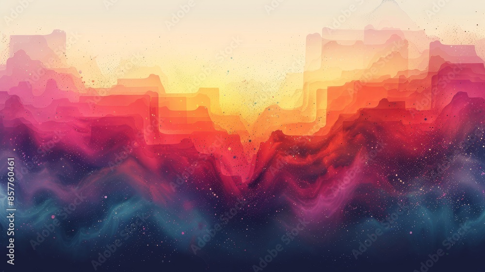 Gradient Art Contemporary: An illustration representing contemporary ...