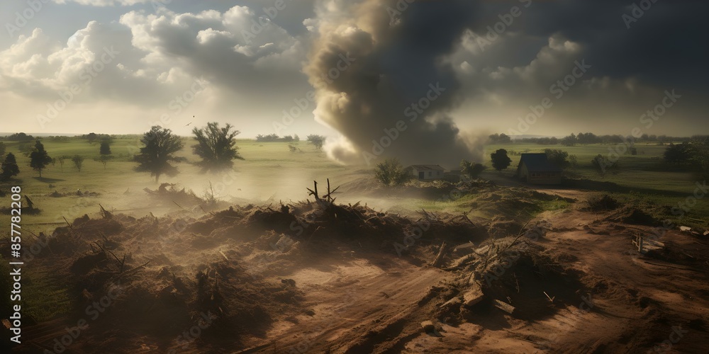 Tornado causes destruction in rural area tossing debris and leaving ...