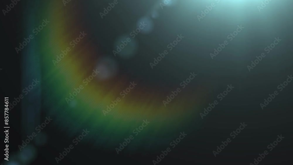 Optical lens flares rays. 4K beautiful spotlight effects moving on top ...