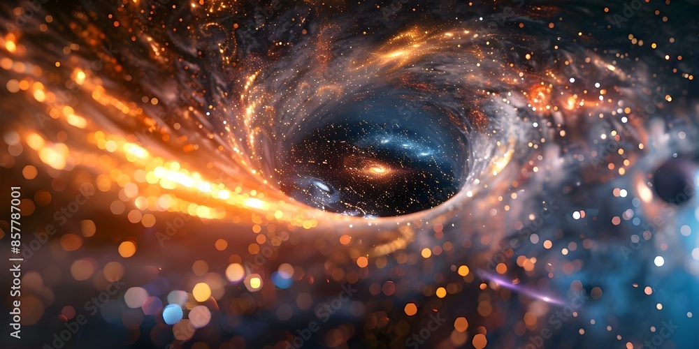 Rare black hole event reveals exotic particles unveiling universe ...