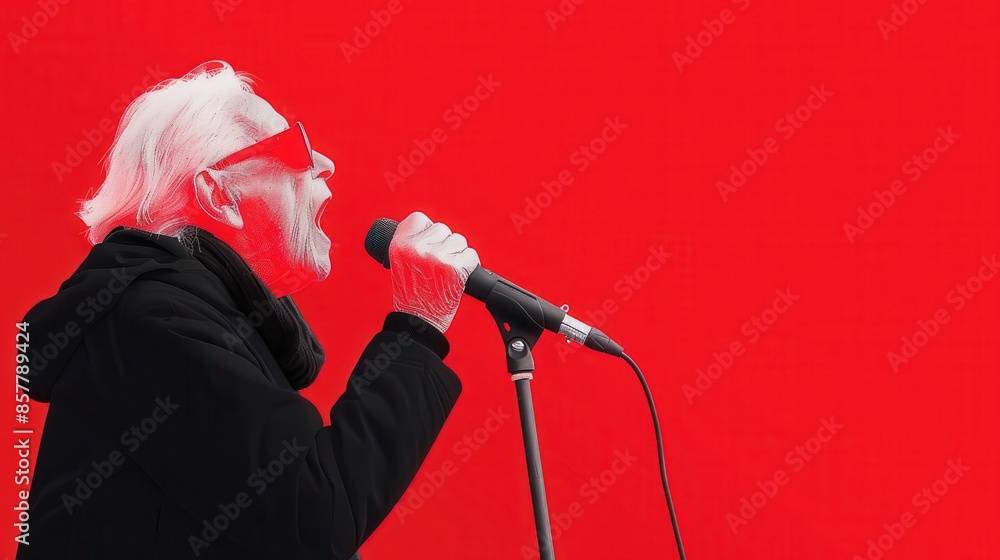 elderly poet reciting a poem National Age Without Apology Month adult ...