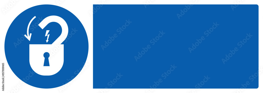 ISO mandatory safety signs lock out electrical power your custom ...