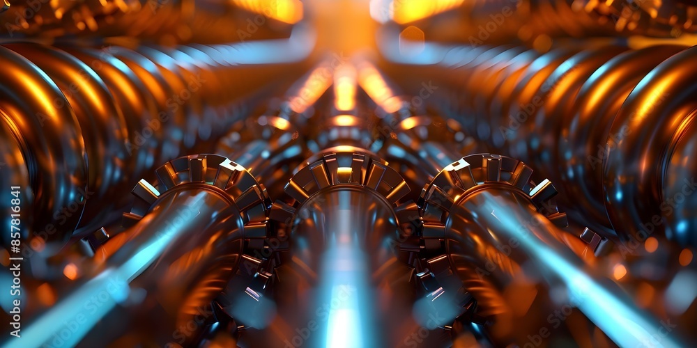 3D industrial design showcasing vehicle components such as gears and ...