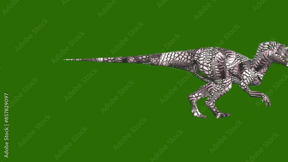 dinosaur walking green screen chroma key, raptor chroma key vídeo do ...