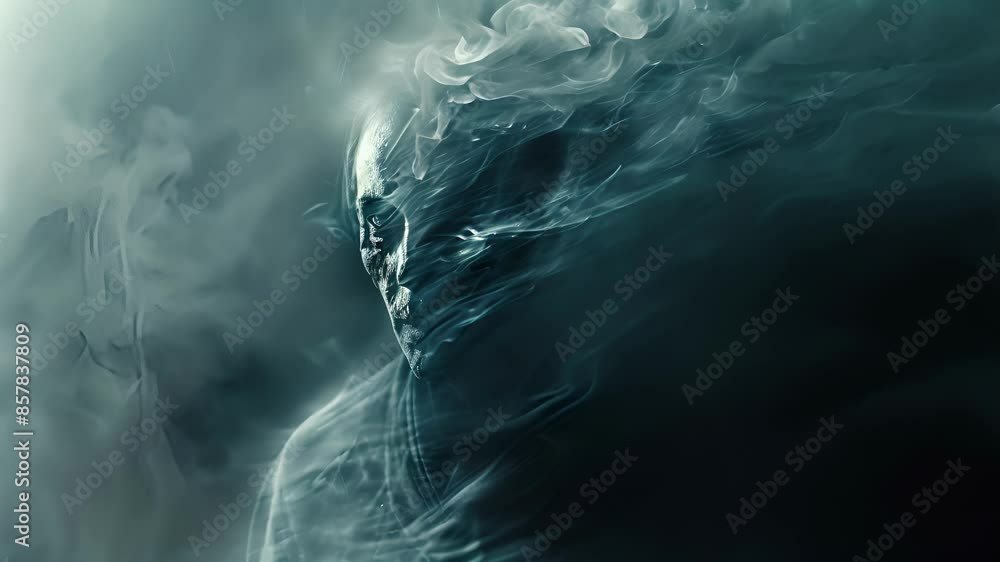 A ghostly apparition floats just behind the viewers reflected image its ...