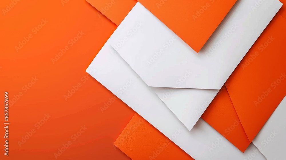 Blank poster, creased sheet of paper with crossing creases. Realistic ...