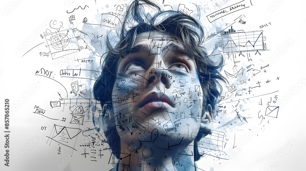 Mind Graph Mayhem, Describe a mind that displays its thoughts as graphs ...