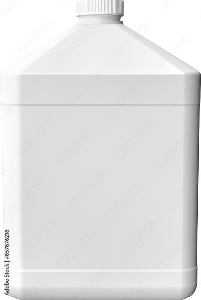 white plastic bottle gallon bleach mockup isolated on white or ...