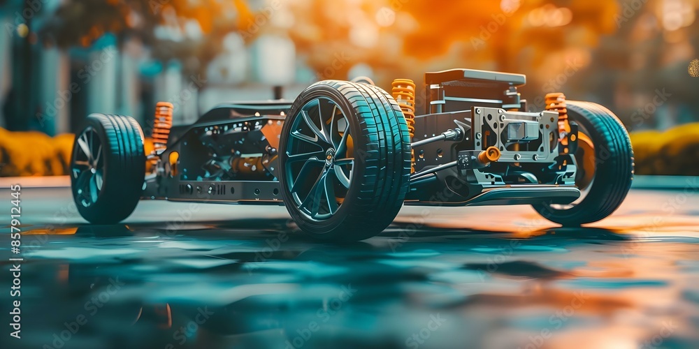 Innovative Electric Car Chassis with Advanced Battery Packs for Future ...