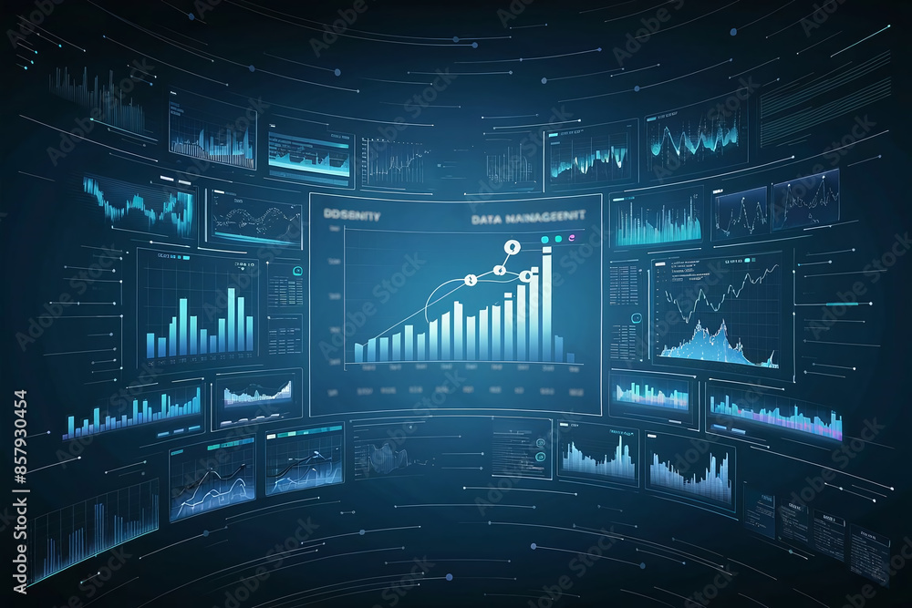 A comprehensive data management system dashboard concept showcasing ...