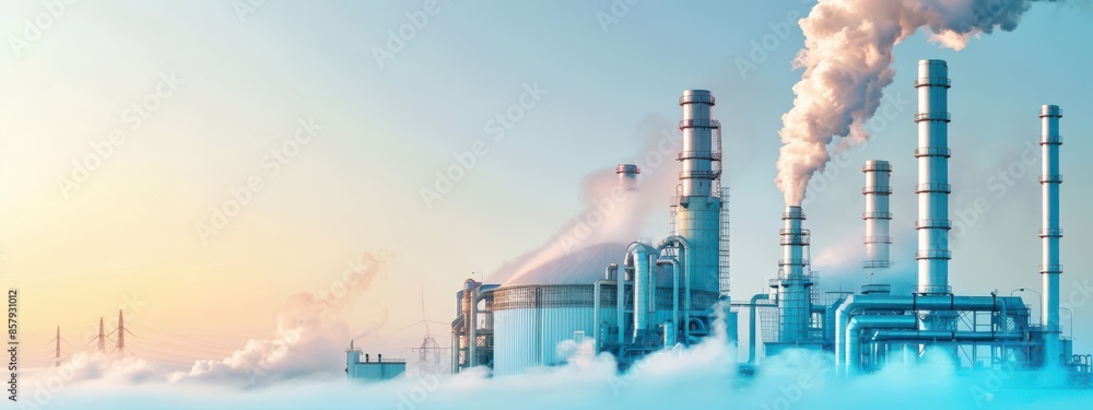 Waste-to-Energy Plant: A facility converting waste into energy, with ...