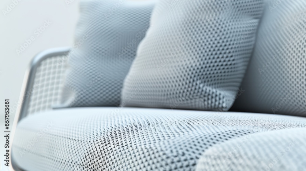 modern silver seat cushions with smooth mesh texture from polyhaven and ...