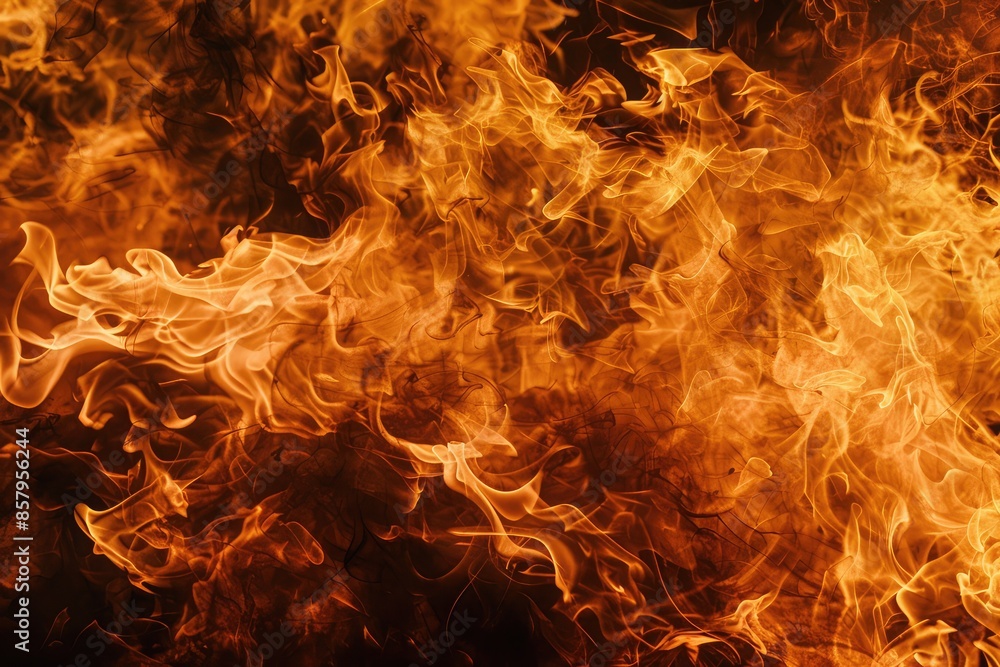 Blurred garbage burning on fire flame and smoke to air pollution ...